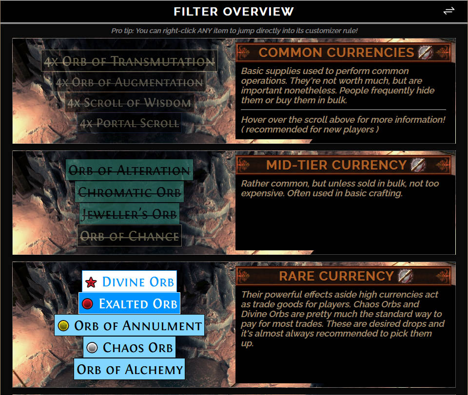PoE Loot Filter Guide [Patch 3.27]